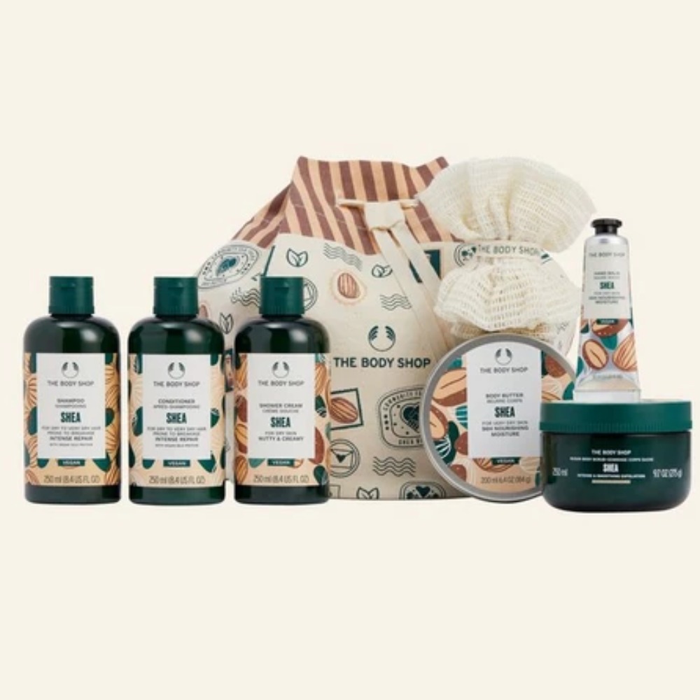 New THE BODY SHOP NUTTY & NOURISHING SHEA ULTIMATE GIFT SET - Own4Less